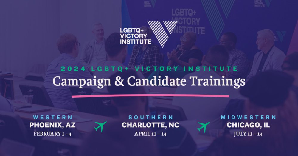 Candidate & Campaign Trainings - LGBTQ+ Victory Institute